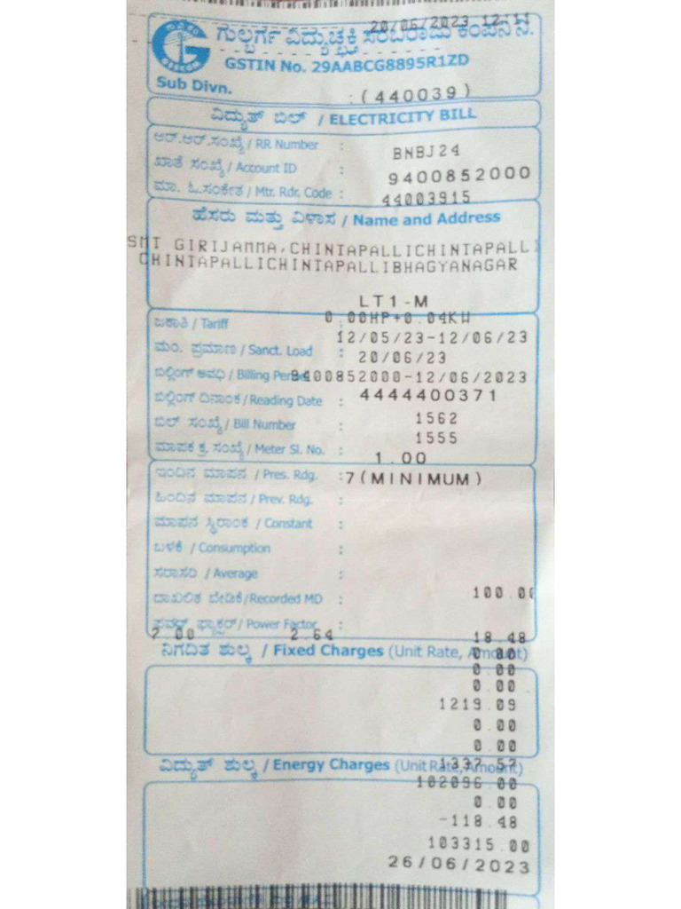 Electricity Bills | PDF