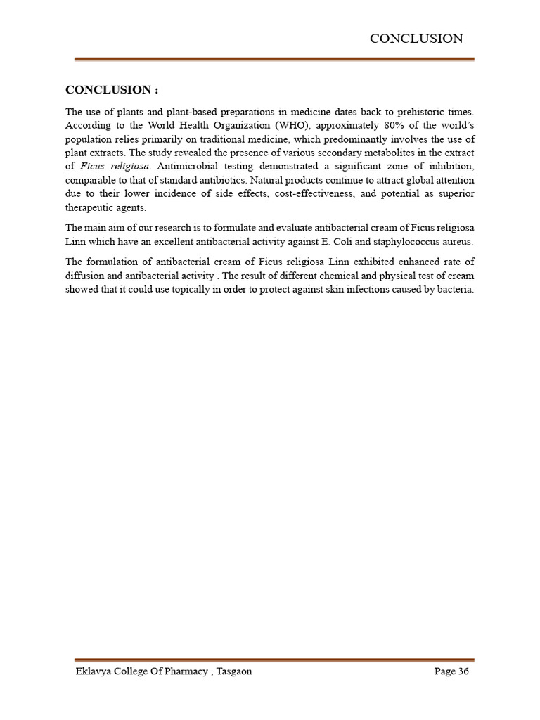 Conclusion Dox | PDF