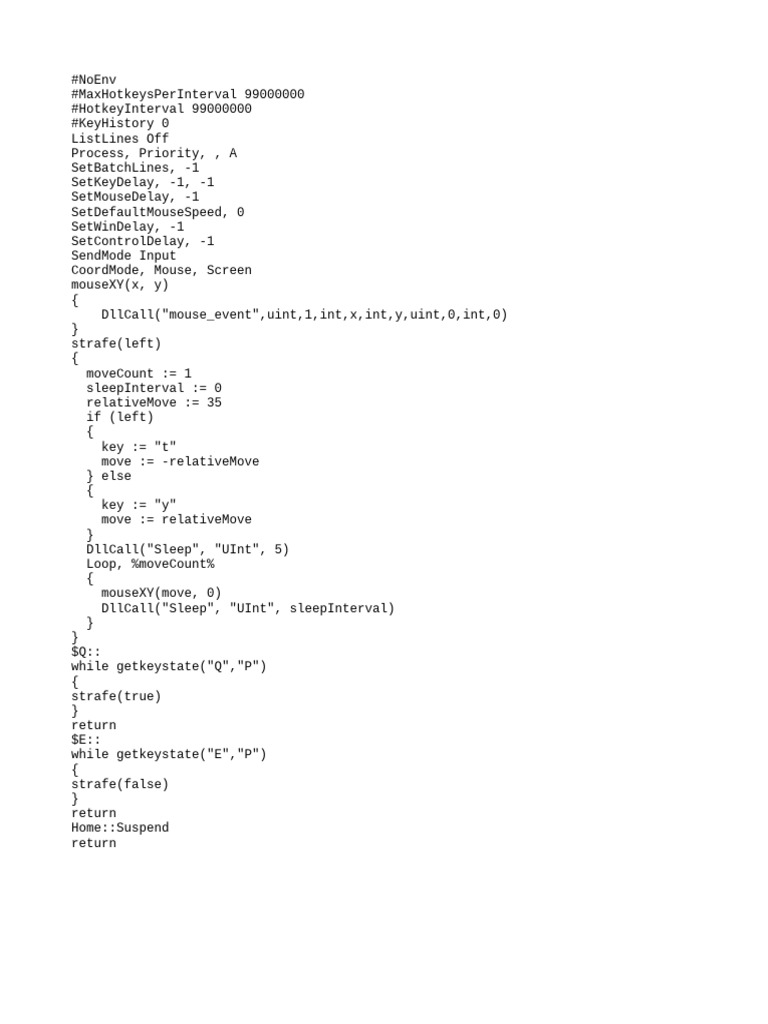 Hotkey Configuration Script | PDF