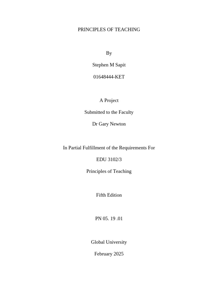 Teaching Principles-Corrected Final | PDF | Holy Spirit | Acts Of The Apostles