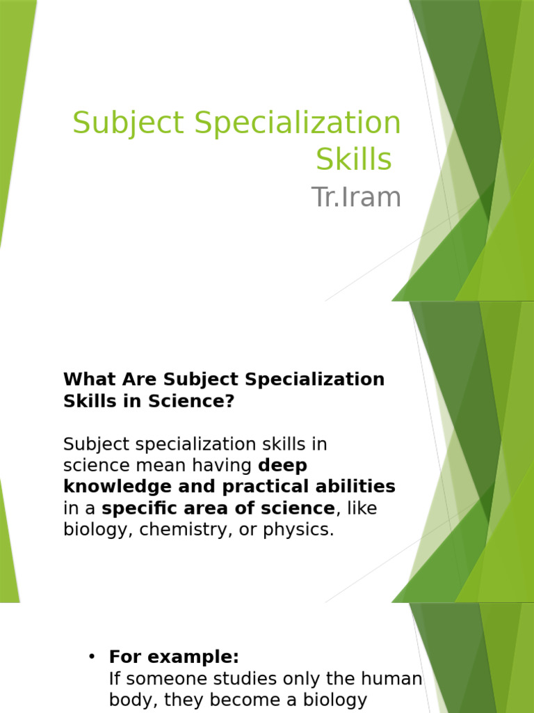 Miss Iram (Subject Specialization Skills) | PDF | Science | Chemistry