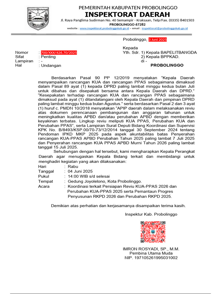 20250603103850batas Penyusunan KUA PPAS | PDF