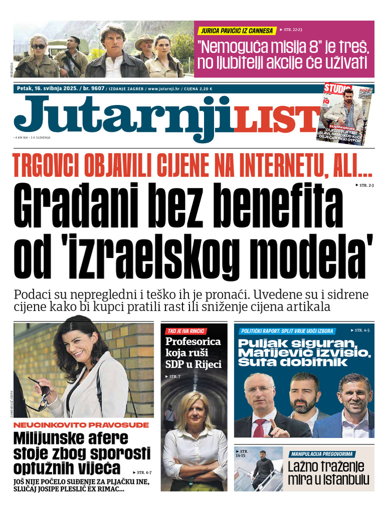 Jutarnji List 16.5.2025. | PDF