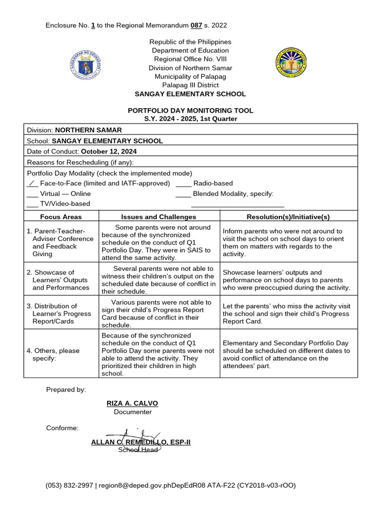 2025 1st Quarter Portfolio Day Schedule | PDF
