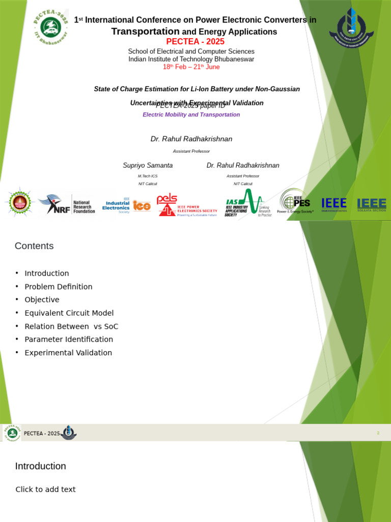 Presentation Template PECTEA | PDF | Applied Mathematics | Electricity