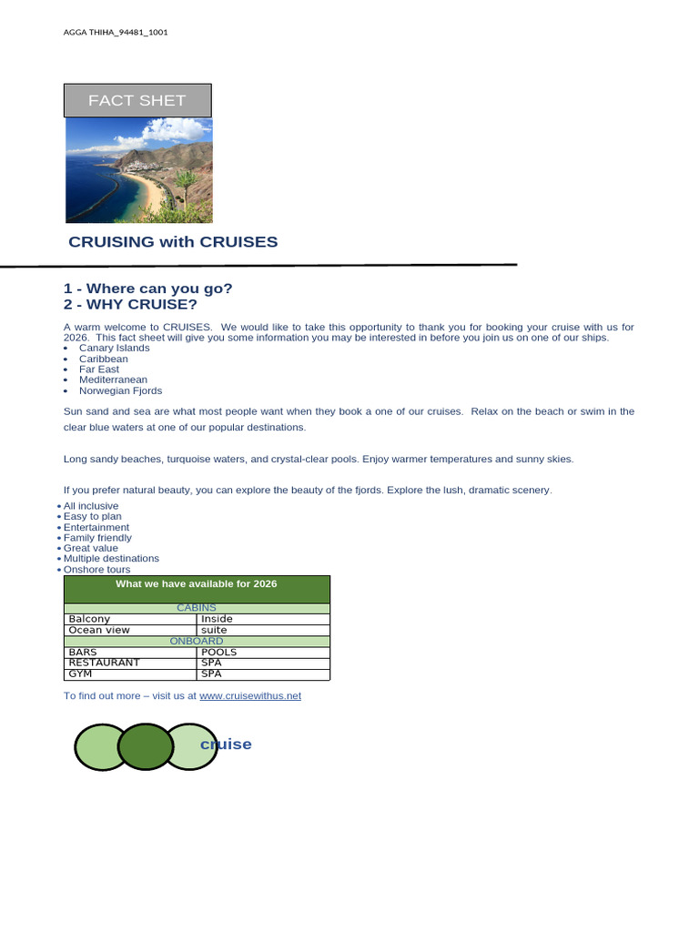 Cruising With Cruises Gugu | PDF