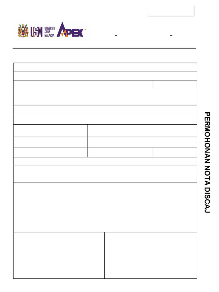 Permohonan Nota Discaj Hospital | PDF