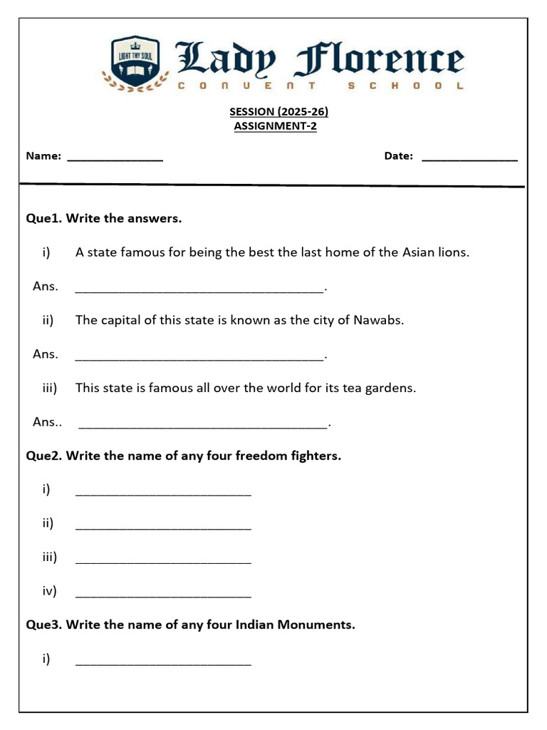 Grade-III (GK Assignment-2) | PDF