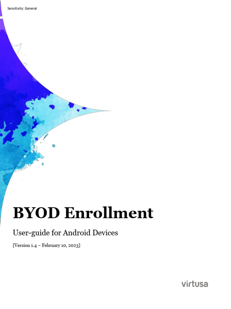 Byod Enrollment For Android Userguide | PDF | Mobile App | Android (Operating System)