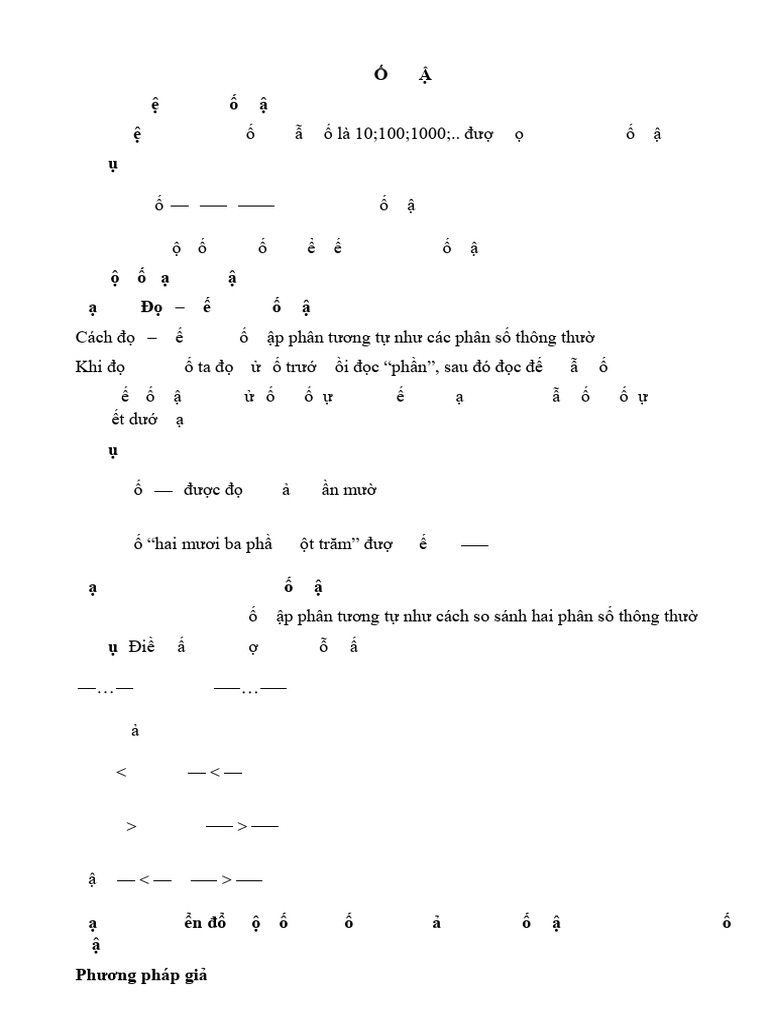 Phân Số Thập Phân + Hỗn Số (LT+BT) | PDF