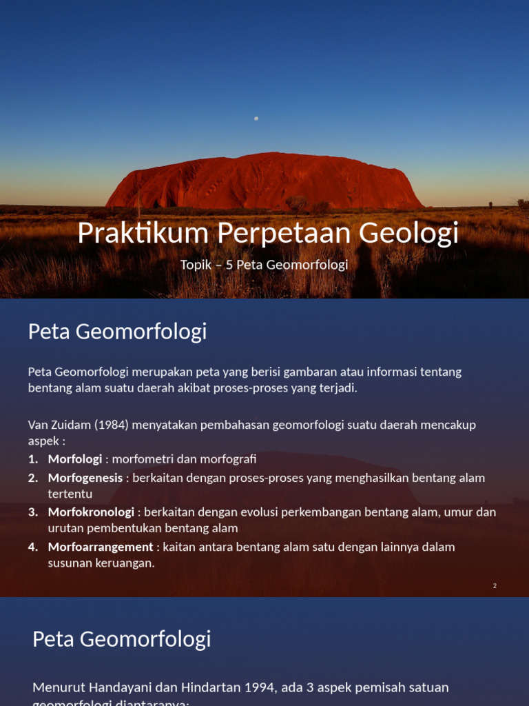 Peta Geomorfologi | PDF