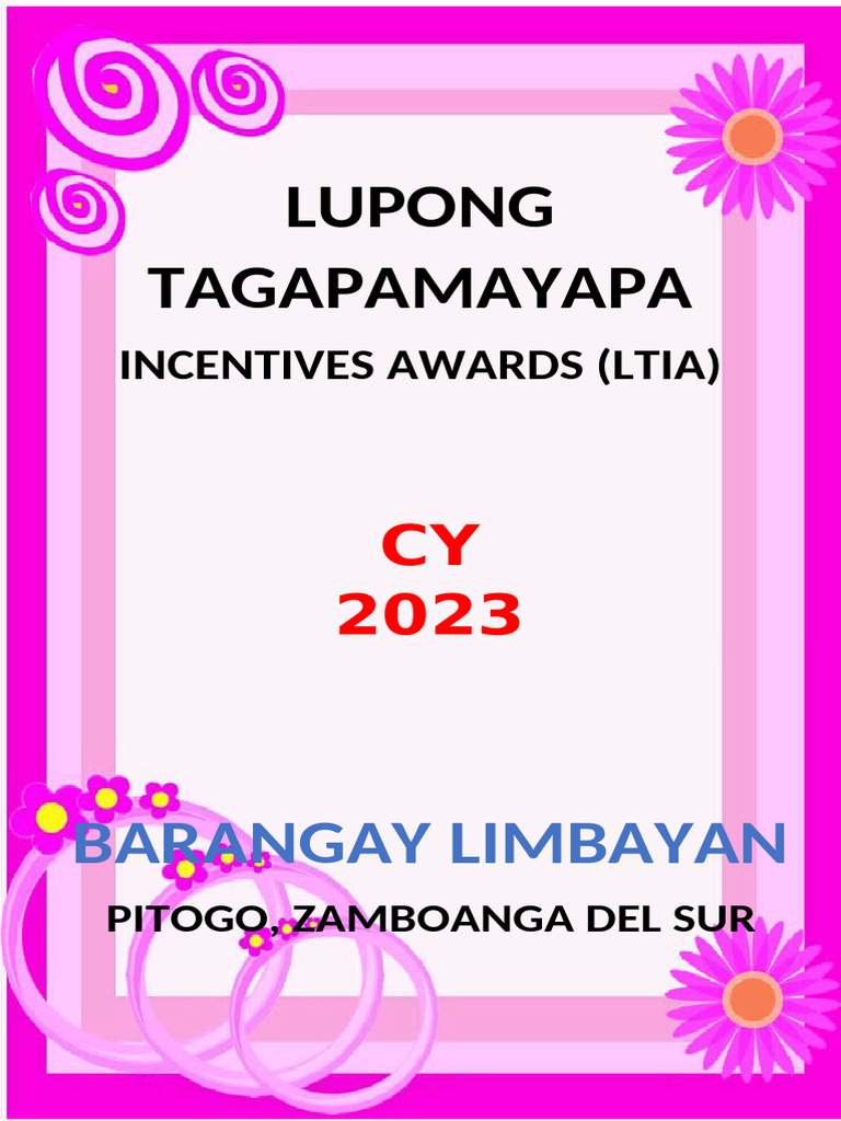 Lupong Tagapamayapa: Incentives Awards (Ltia) | PDF