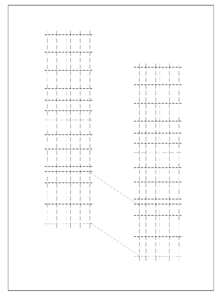 UG Academic Block Structural Grid - A2 Scale 250 | PDF