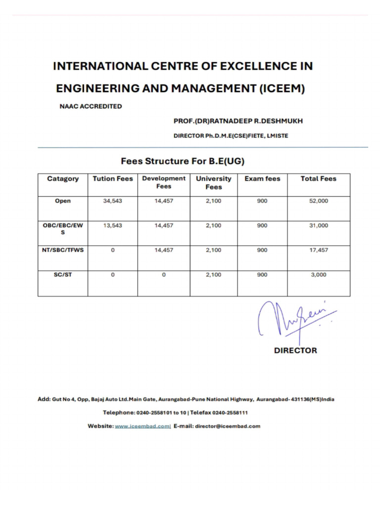 Fees Structure | PDF