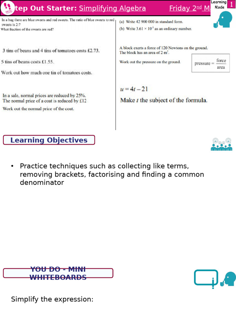 Simplifying Expressions | PDF