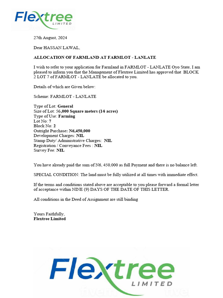 Allocation Document | PDF