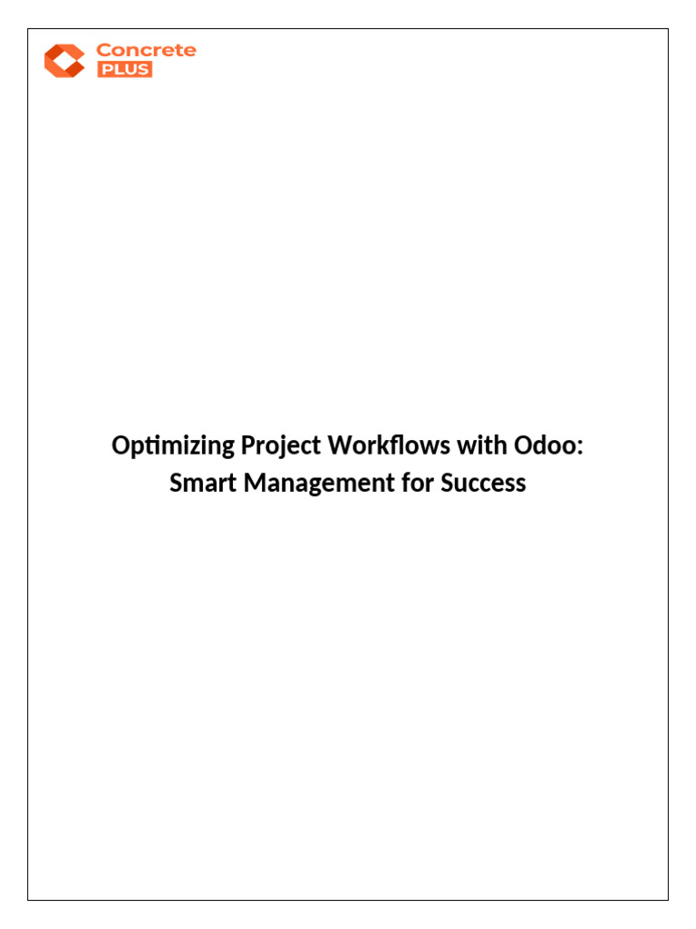 Odoo Project Coordinator (Final Draft) | PDF | Project Management | Cost Accounting