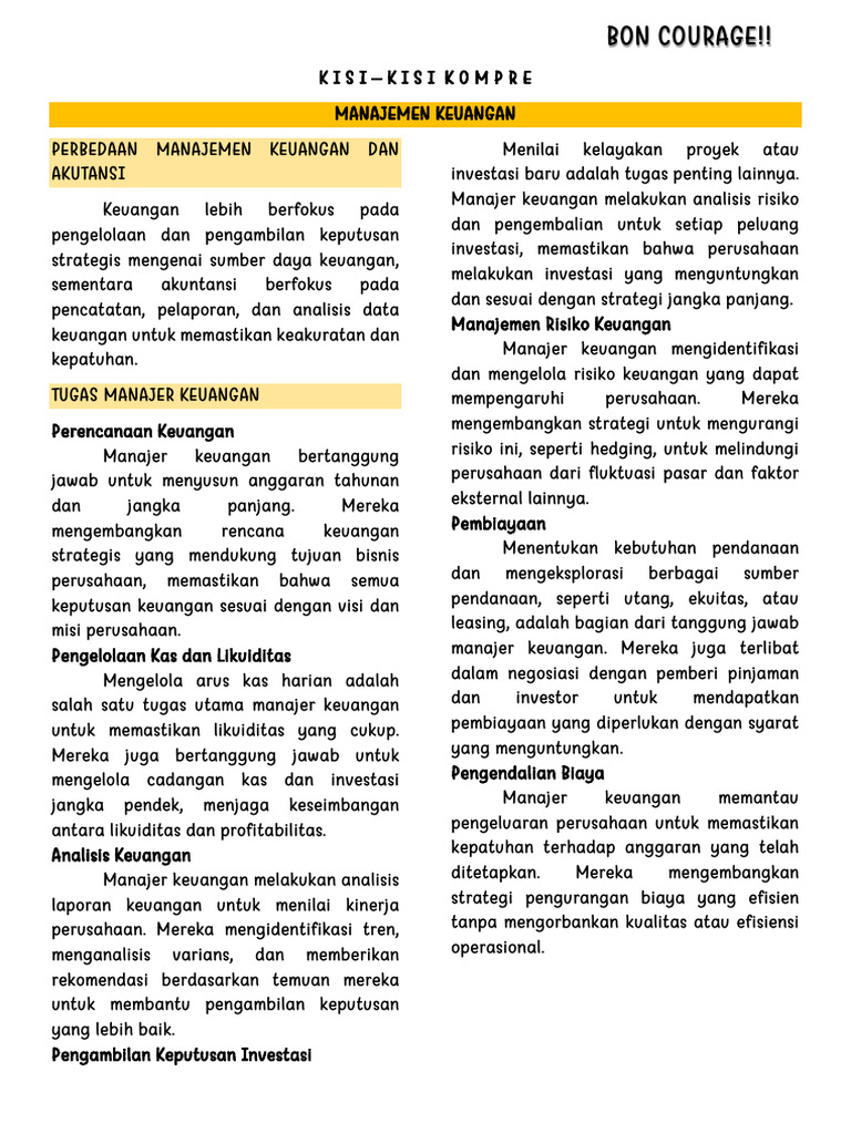 Materi Kompre 3 | PDF