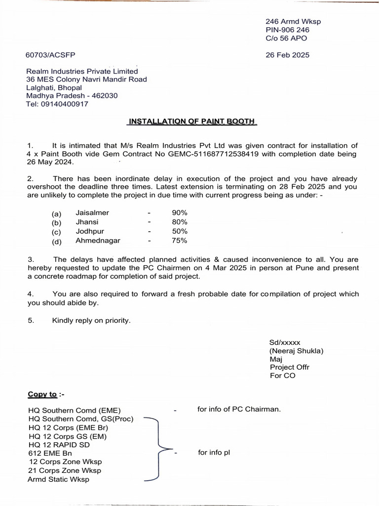 Installation of Paint Booth - OCR | PDF