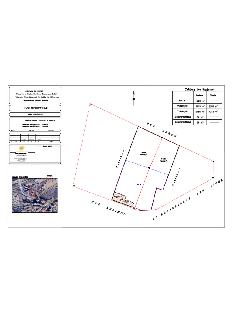 Plan Topographique | PDF