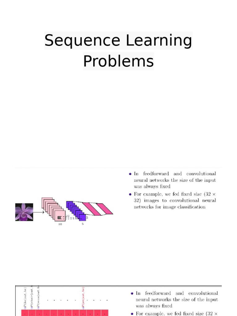 Sequence Learning Problems | PDF