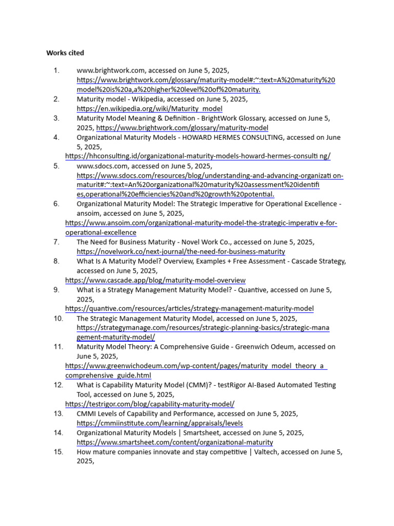 Organizational Maturity Model Deep Dive Link | PDF | Change Management ...
