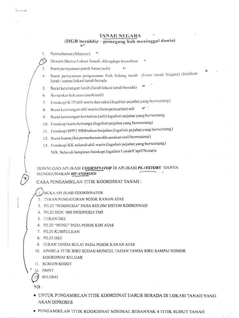 Format Dokumen BPN | PDF