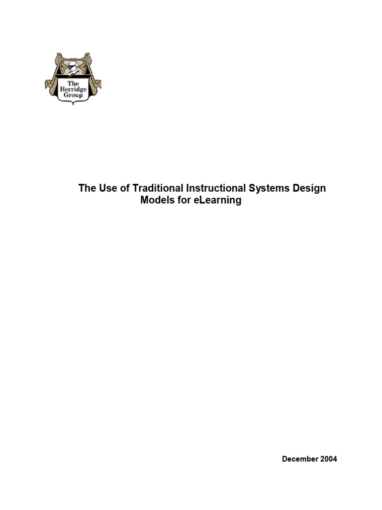 Instruction Design Models | PDF | Instructional Design | Educational Technology