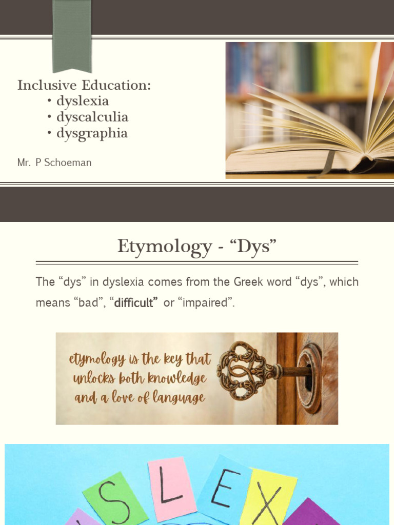 Inclusive Education - Dyslexia, Dyscalculia and Dysgraphia | PDF ...
