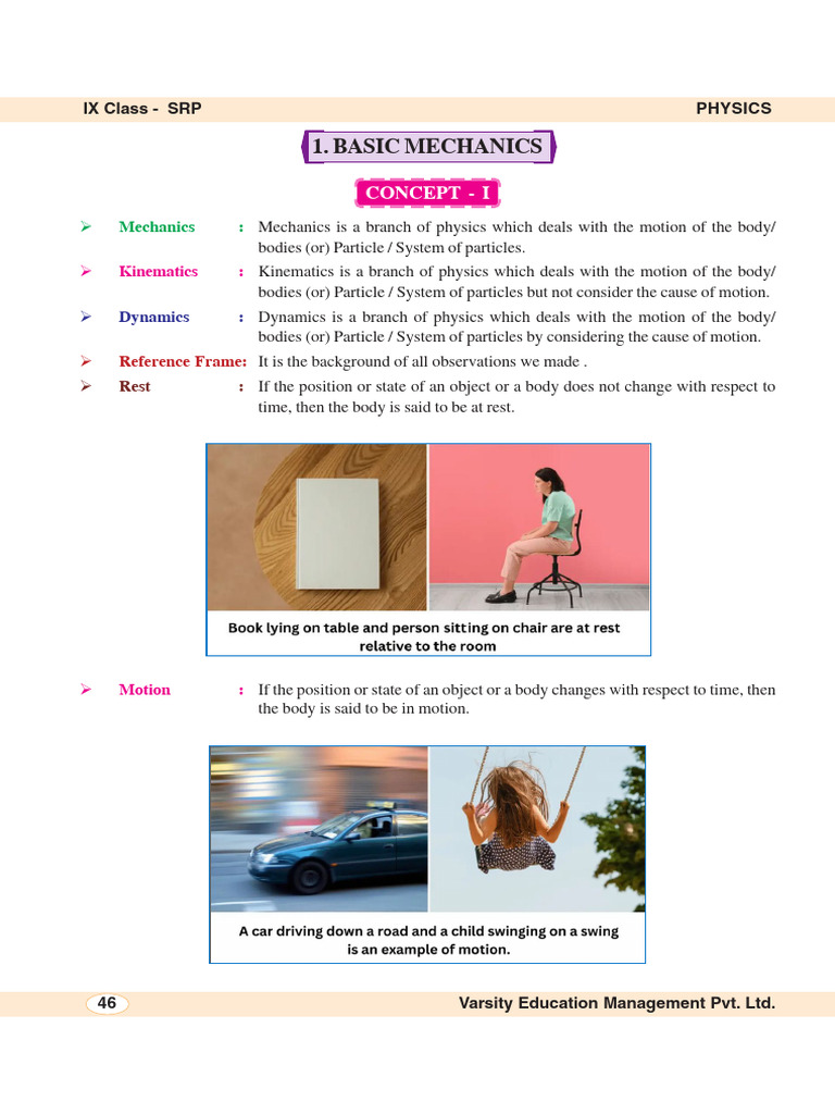 9th Physics SRP Material (Techno & Cilvils) | PDF | Force | Acceleration