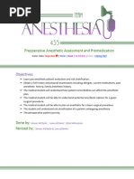 Pre-Operative Assessment Template | PDF | Surgery | Anesthesia