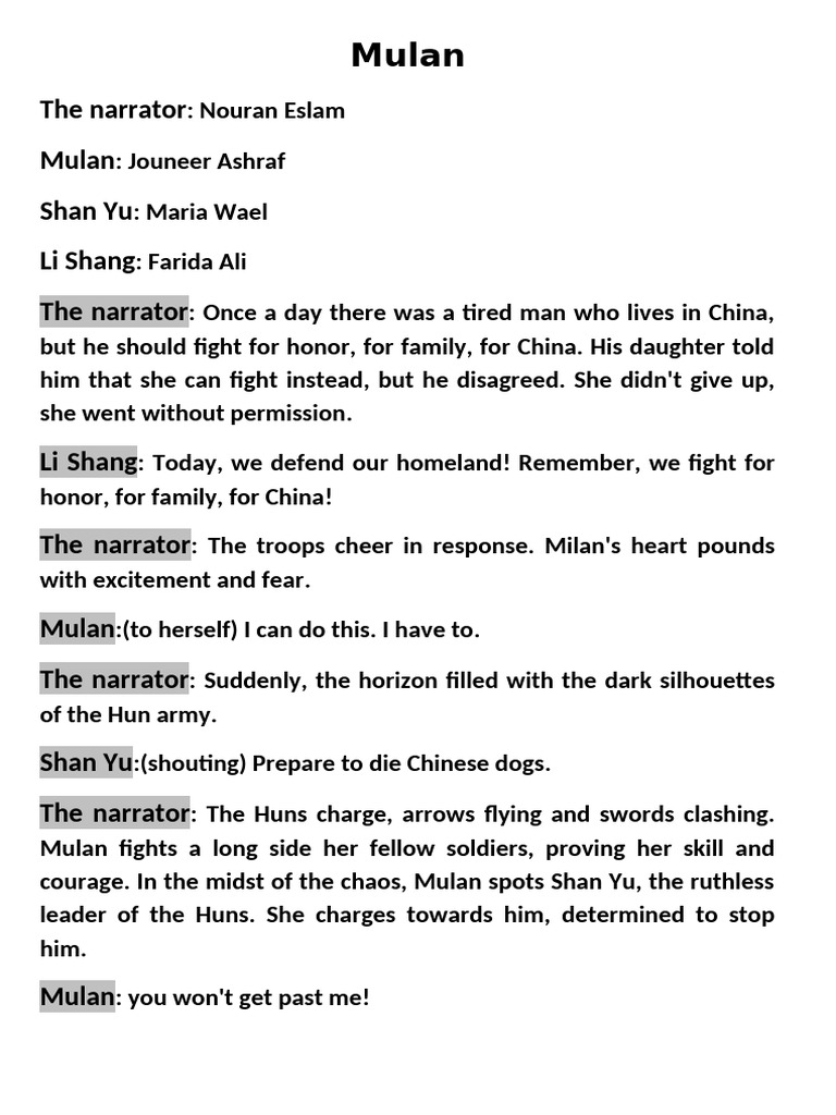 Mulan | PDF