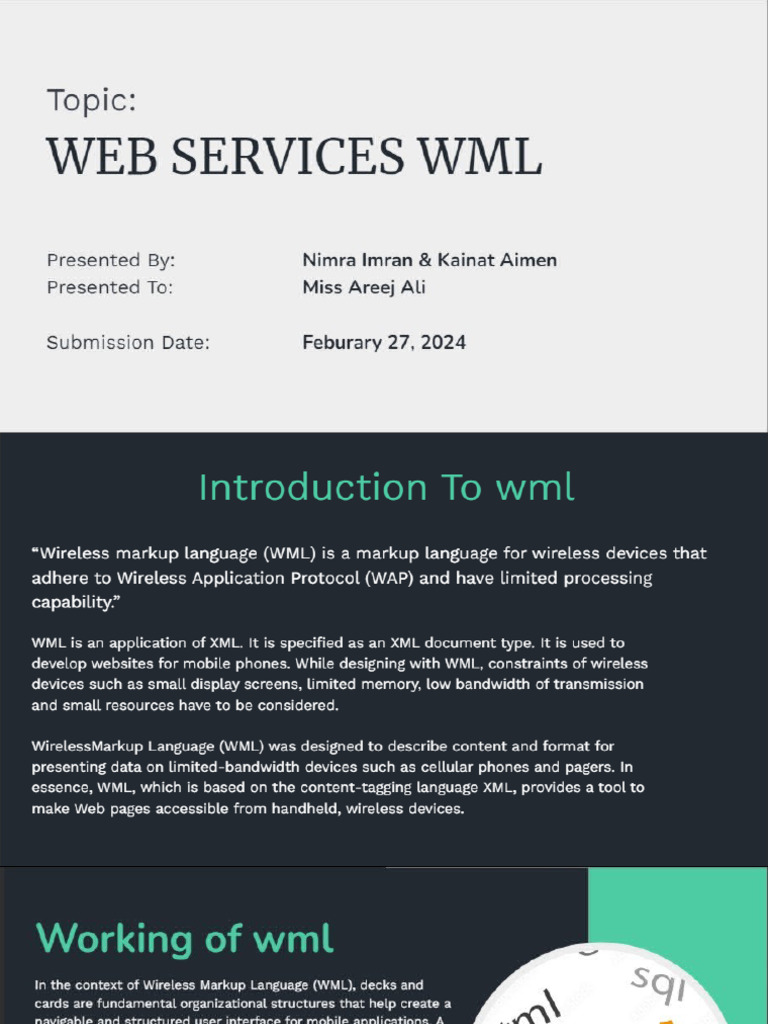 5.2web Services WML | PDF