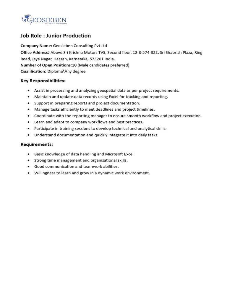 Job Description | PDF