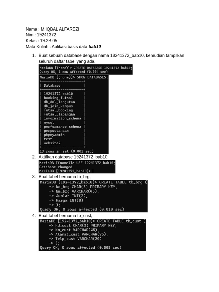Tugas Pertemuan 10 Bal | PDF