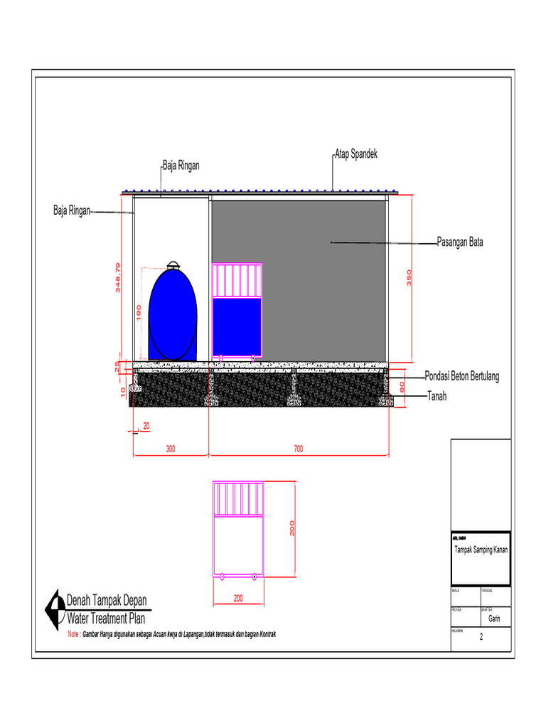 WTP 60 m3 Kaerom Papua SPK.027-Model - PDF 3 | PDF