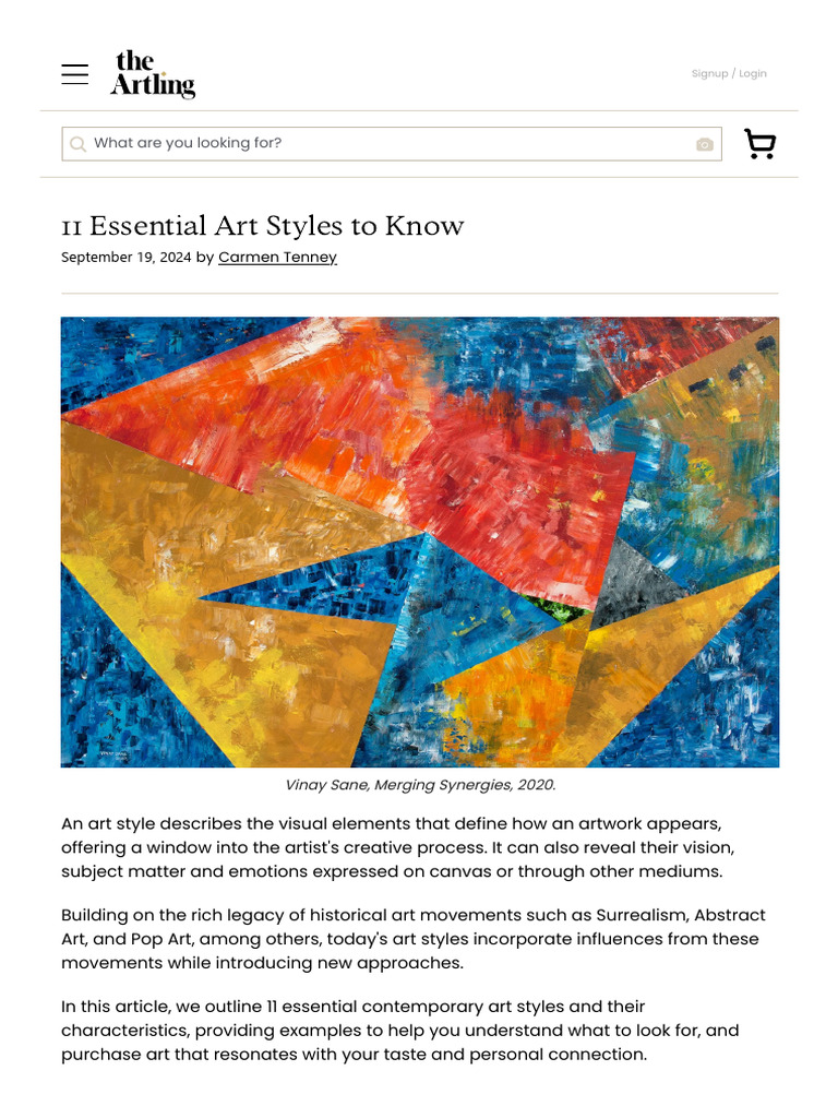 11 Essential Contemporary Art Styles | PDF | Abstract Art | Cubism