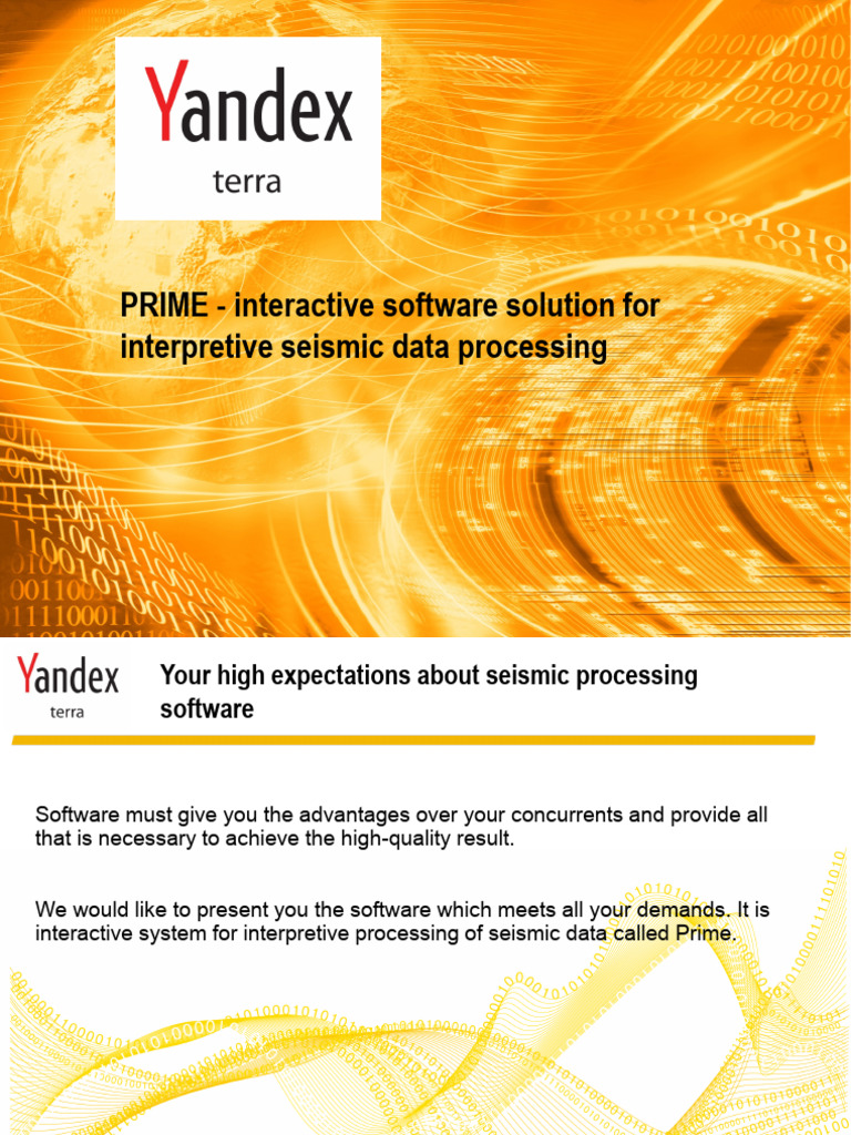 PRIME - Interactive Software Solution For Interpretive Seismic Data Processing | PDF | Spectral ...
