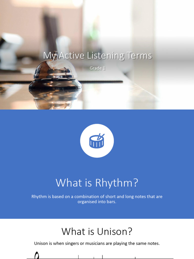 Music Concepts for Grade 1 Students | PDF