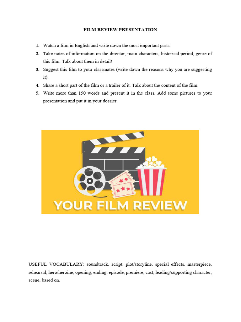 Film Review Presentation (1) | PDF