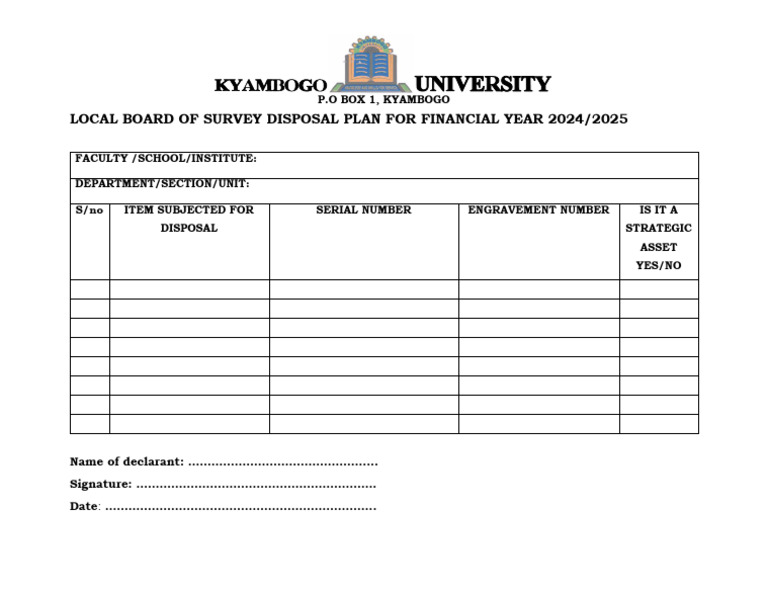 Declaration Form | PDF