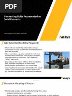Modeling Bolted Connections in ANSYS | PDF | Screw | Finite Element Method