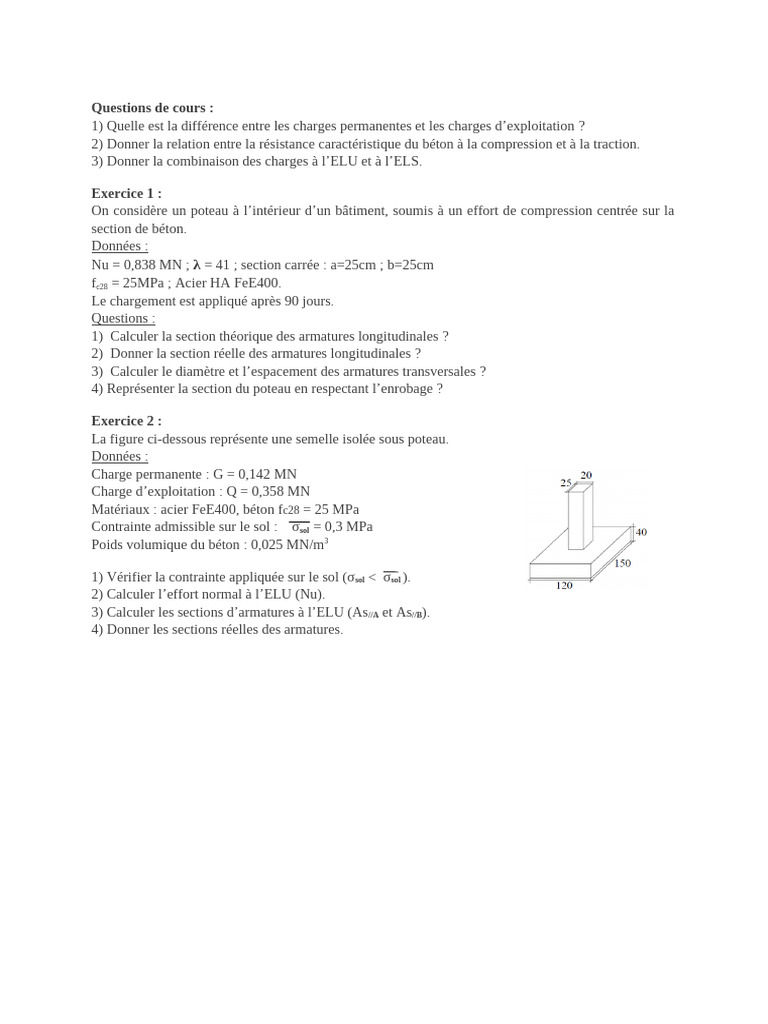 Espacement des armatures longitudinales | PDF