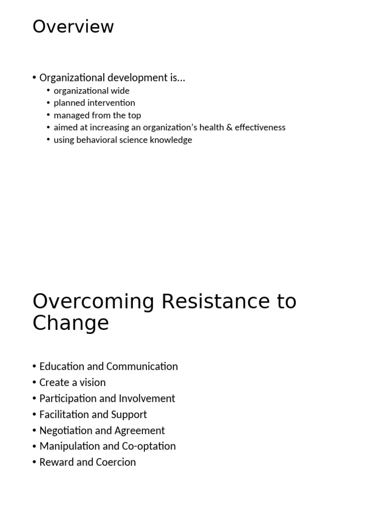 Organizational Development | PDF