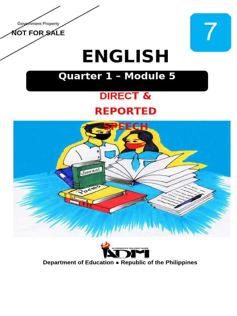 English7 q1 Mod5 Directreportedspeech v3 | PDF | Linguistics | Language Mechanics