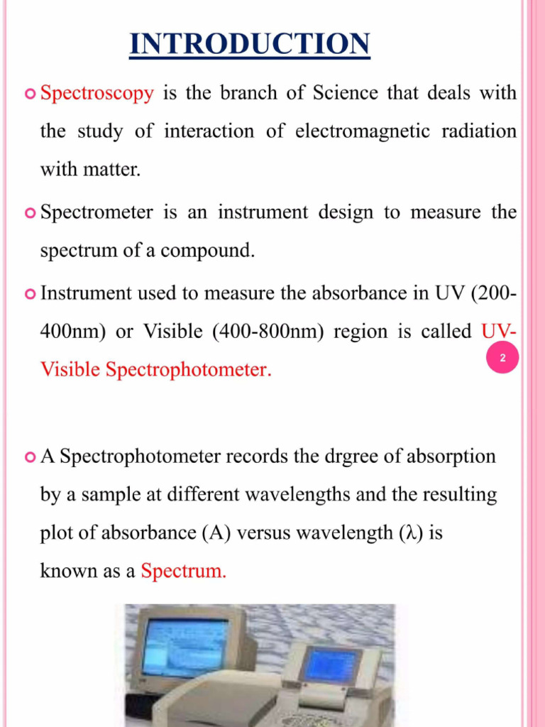 UV Spectros | PDF