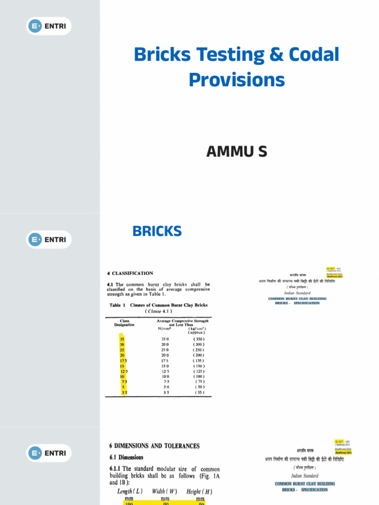 Bricks_Test_-_Edu-Civil.pptx | PDF | Brick | Physical Sciences