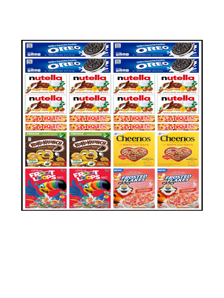 Printable Miniature Food Labels - 34762.jpg | PDF