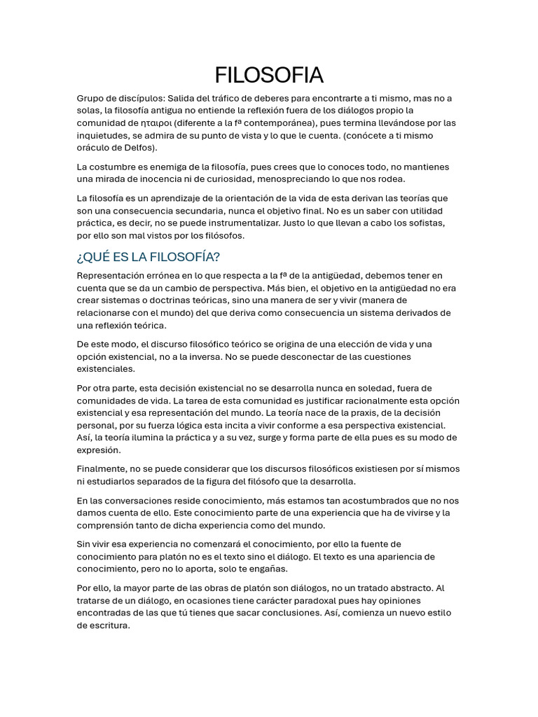 Filo Sofia | PDF | Aristóteles | Platón