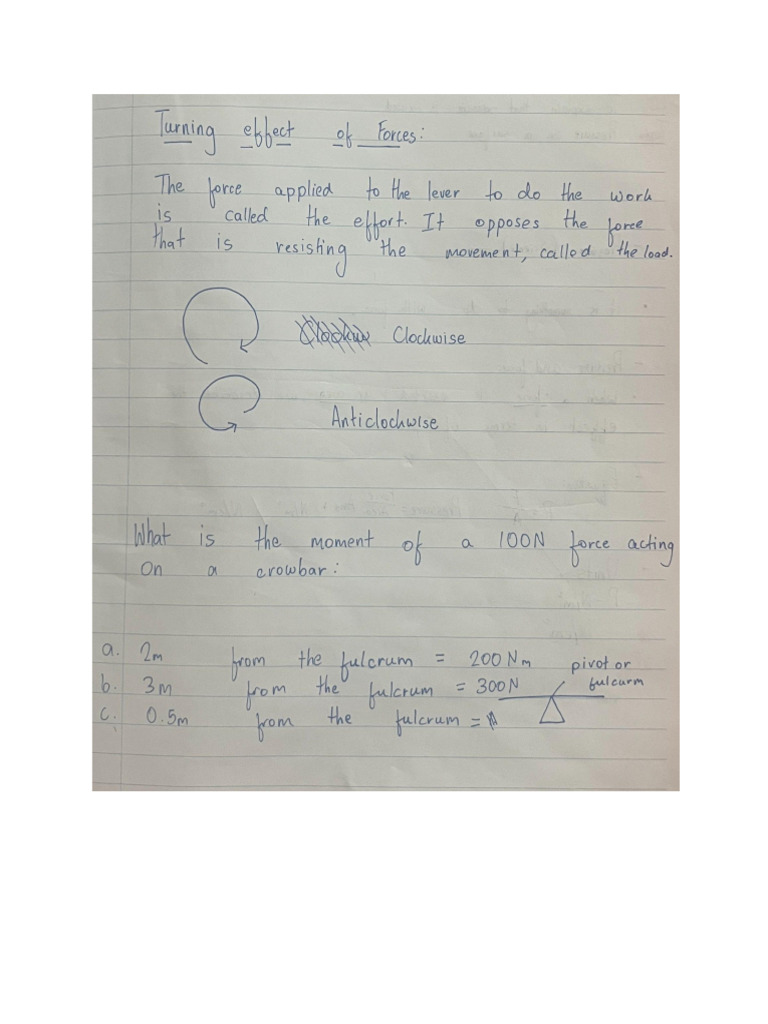 Notes (Turing Effect of Forces) | PDF